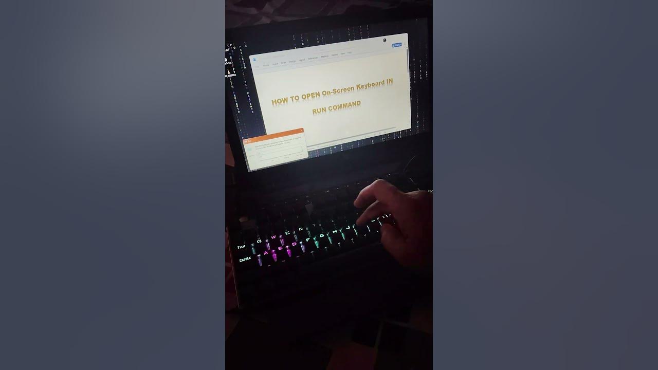 On screen key board through RUN command #runcommand #onscreen #osk #keyboard #run #ms #word # ...