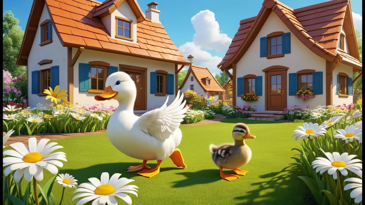 Little Baby Duck Goes Quack Quack Quack | Cute Duck Nursery Rhyme | Fun ...