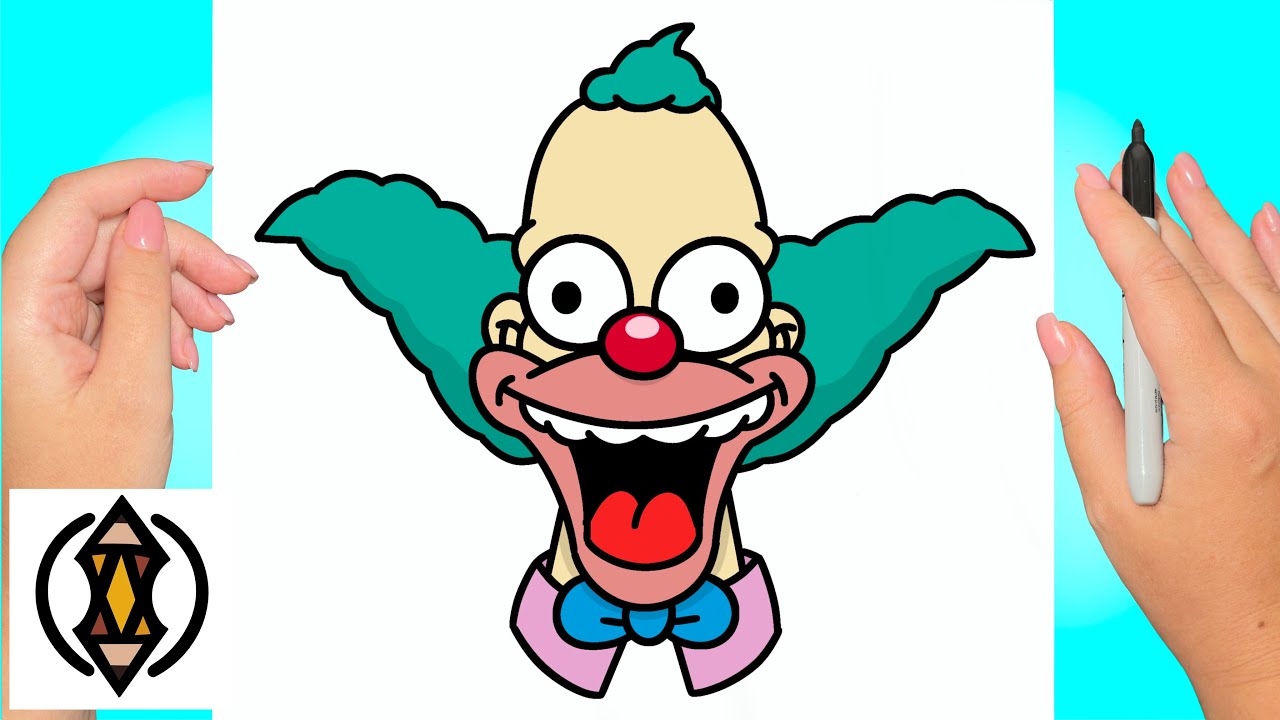 How To Draw Krusty The Clown | The Simpsons - YouTube
