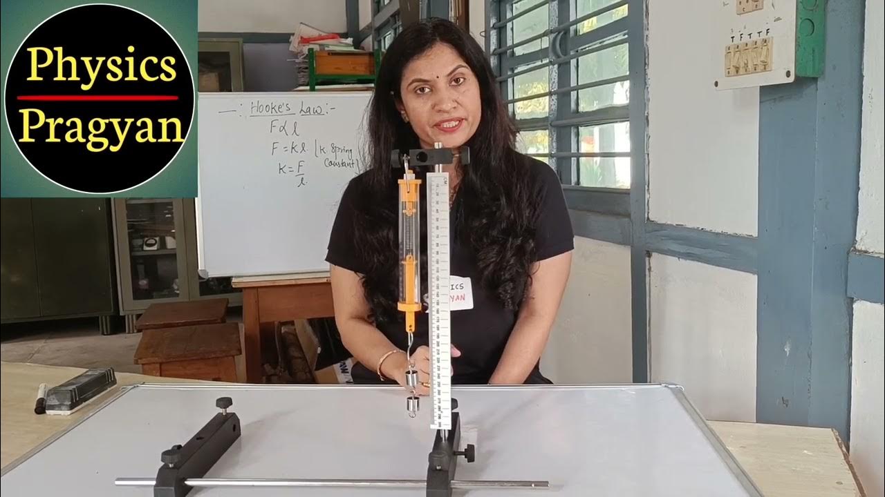 Hooke's law | spring constant part II | CLASS XI |CBSE NCERT| physics practical - YouTube