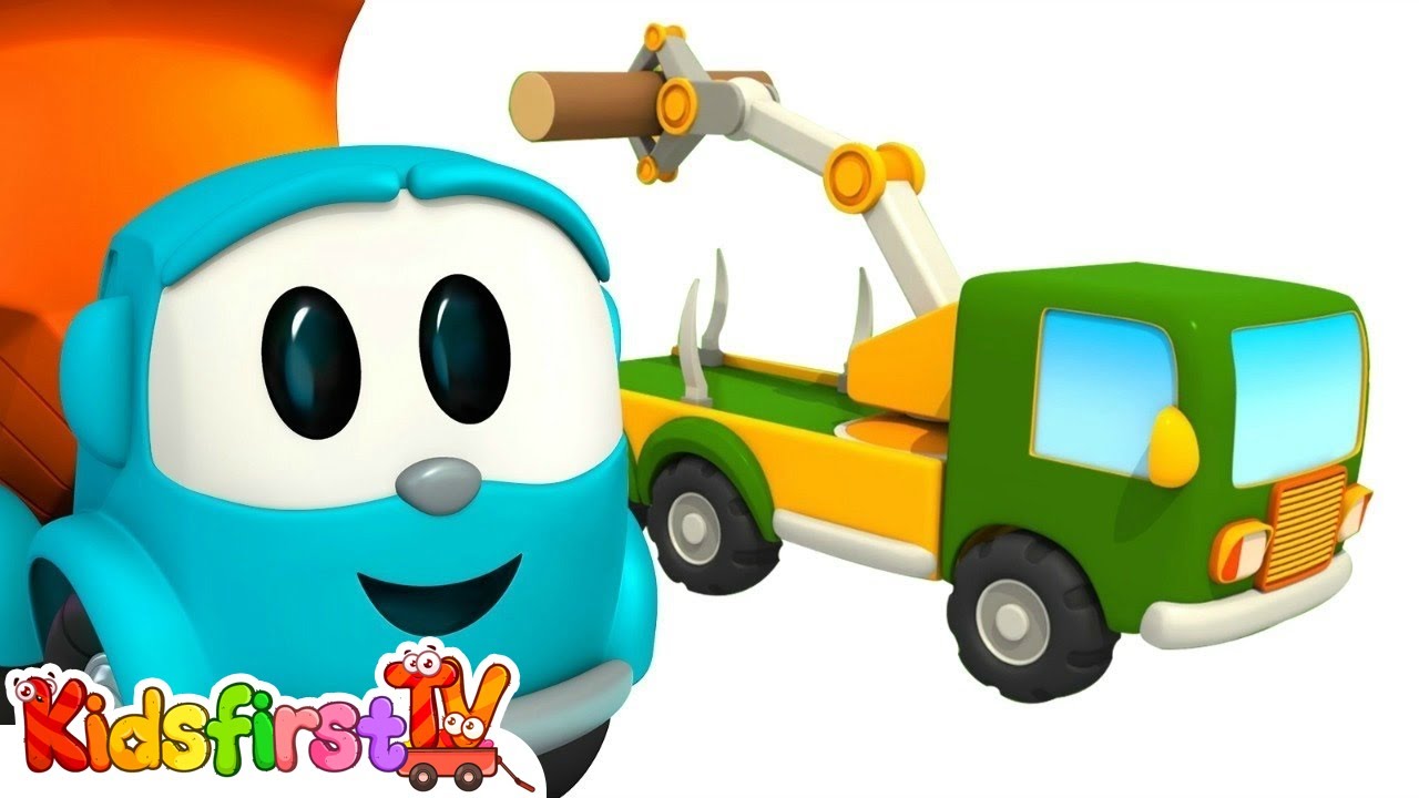Leo the truck - Animation for kids. The logging truck for kids. - YouTube
