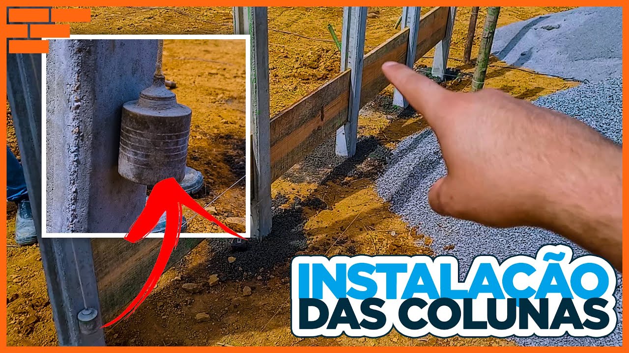 COMO INSTALAR COLUNAS|Casa Pré Moldada - YouTube