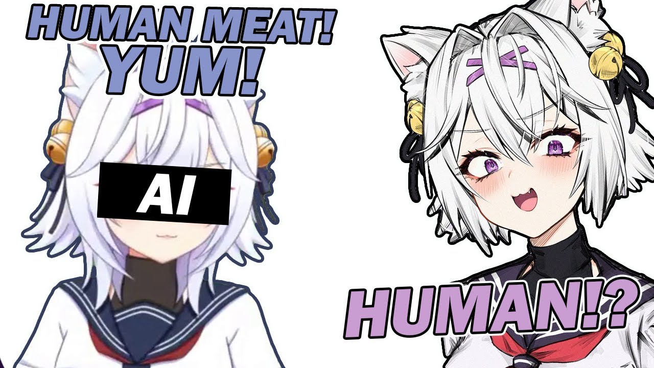 Apparently, she eats humans now | Filian x Filian AI - YouTube