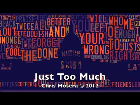Just Too Much - Chris Mosera (Original) - YouTube