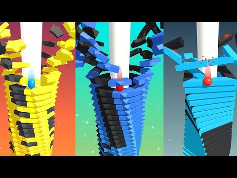 Stack Ball Mobile Game All Levels - YouTube