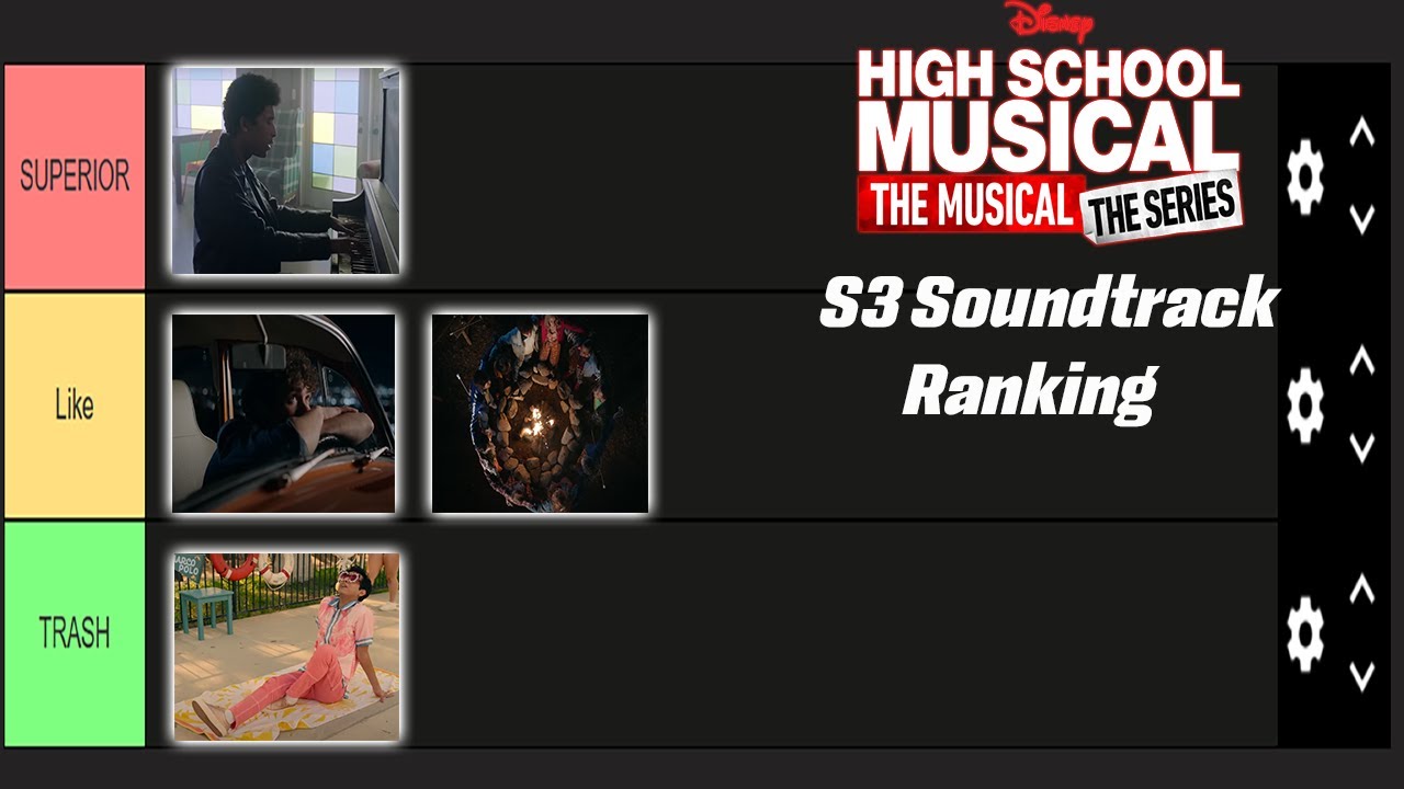 HSMTMTS S3 Soundtrack Tier List Ranking!!! - YouTube