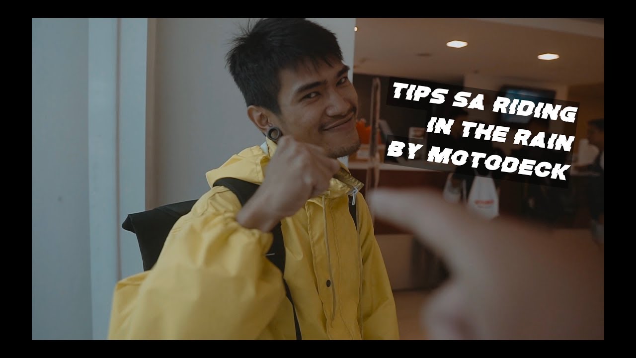 TIPS SA RIDING IN THE RAIN BY MOTODECK / 4K / VLOG - YouTube