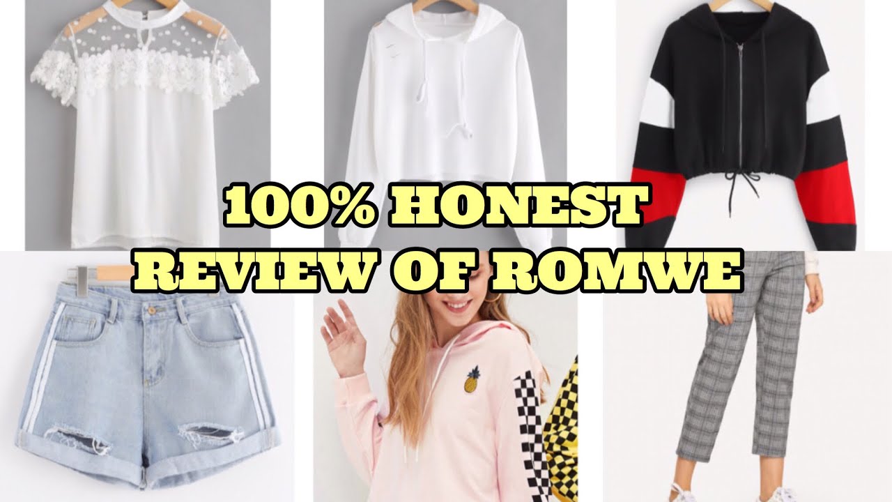 100% HONEST REVIEW OF ROMWE 🛍 ~ FASHION 2019 ~ Smurf & Sully Crafts ...