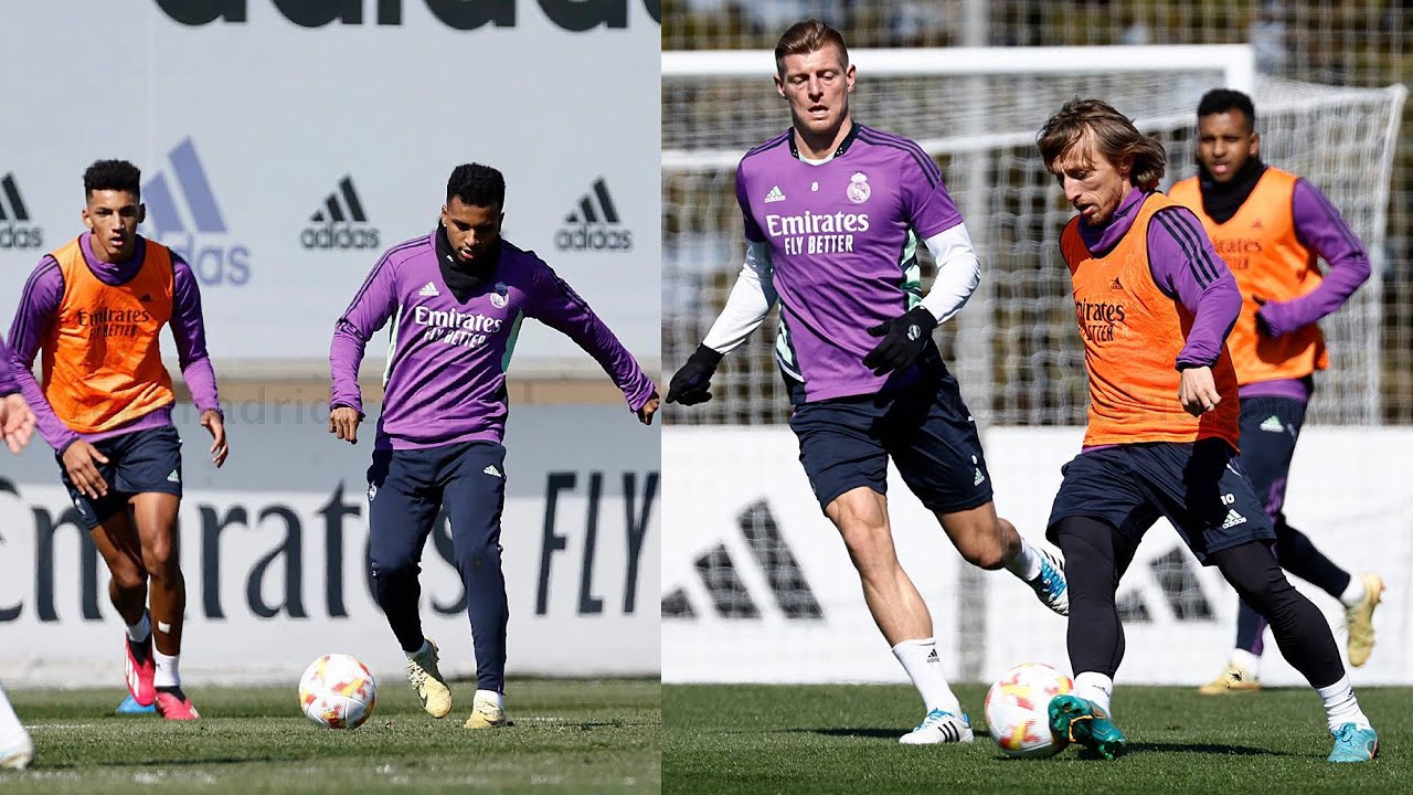 Real Madrid Training 28th Feb: Rodrygo Is Back | Preparation For Copa ...