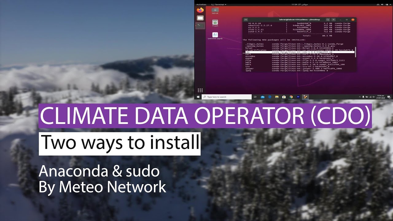 Climate Data Operator (CDO) Installation on Ubuntu (Linux) - YouTube