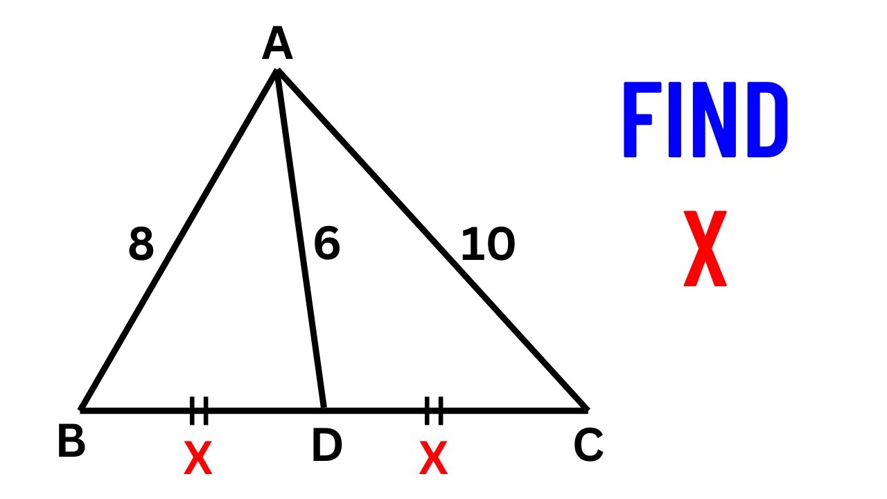 Find the length X | Geometry Problem | Important Geometry and Algebra ...