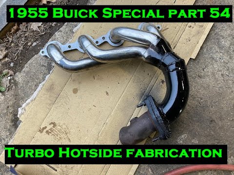 LS turbo headers and hot side fabrication, 1955 Buick Special Turbo LS ...