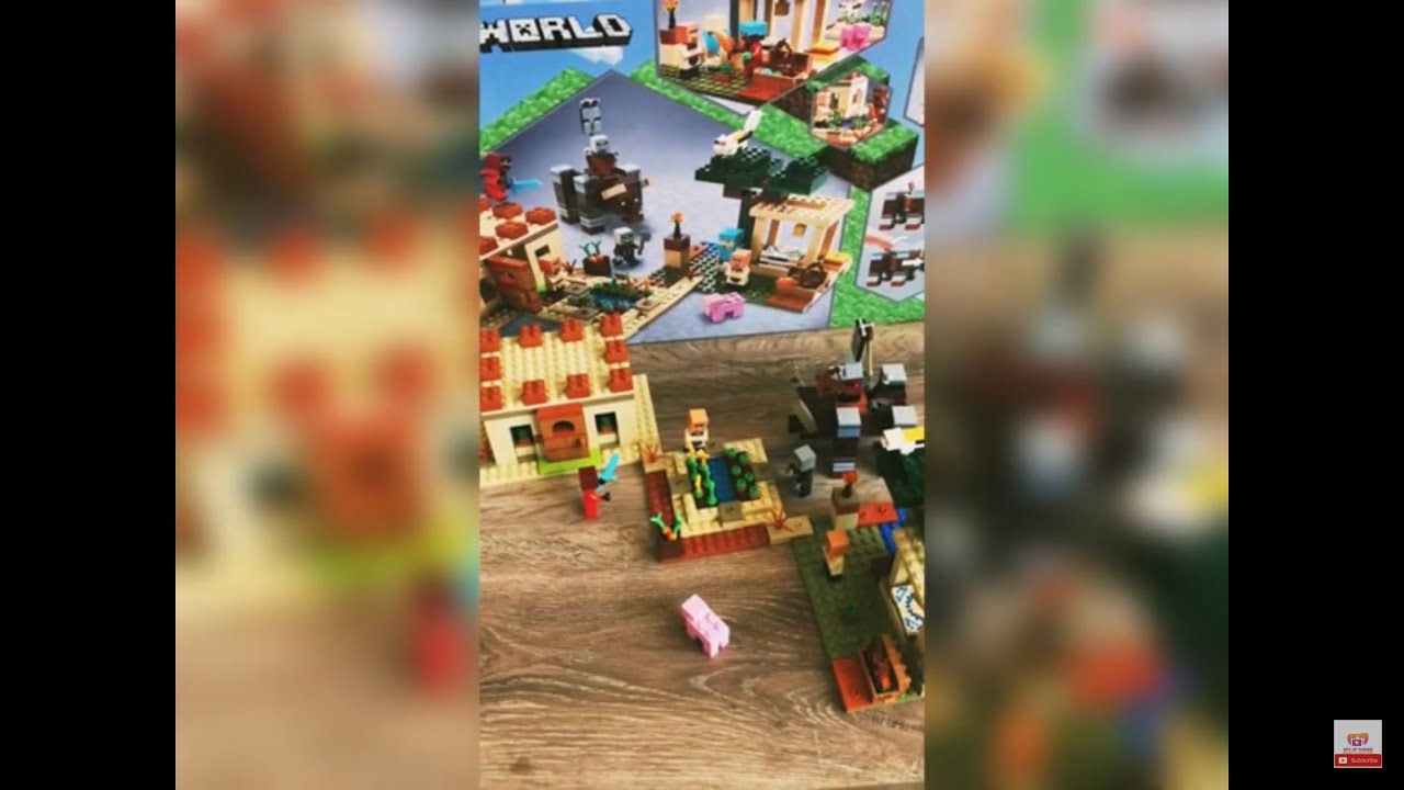 Lego Minecraft Pillager raid set - YouTube