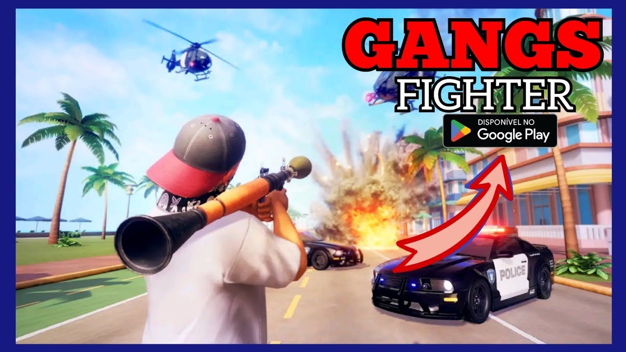 GANGS FIGHTER | NOVO "GTA" MOBILE, GAMEPLAY, CIDADE, MISSÃO, ARMAS ...