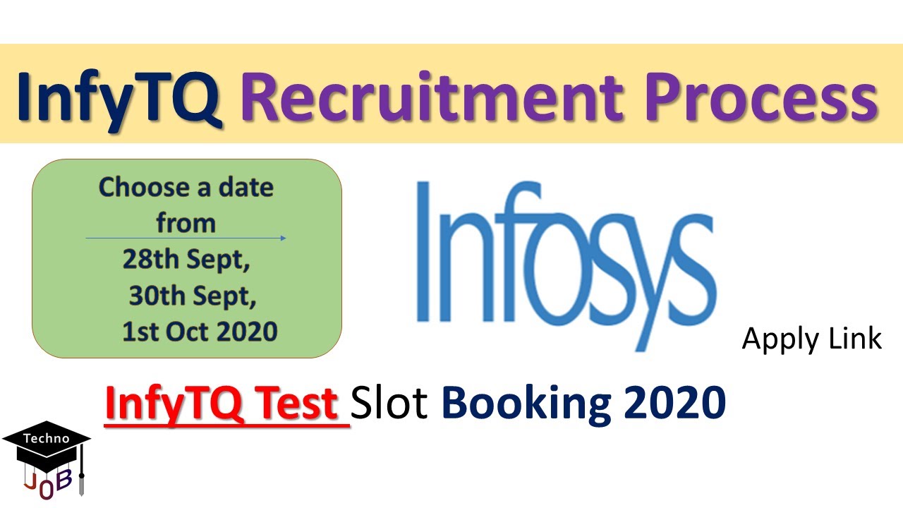 Infosys Slot Booking 2020 | InfyTQ Recruitment Process | Infosys Test ...