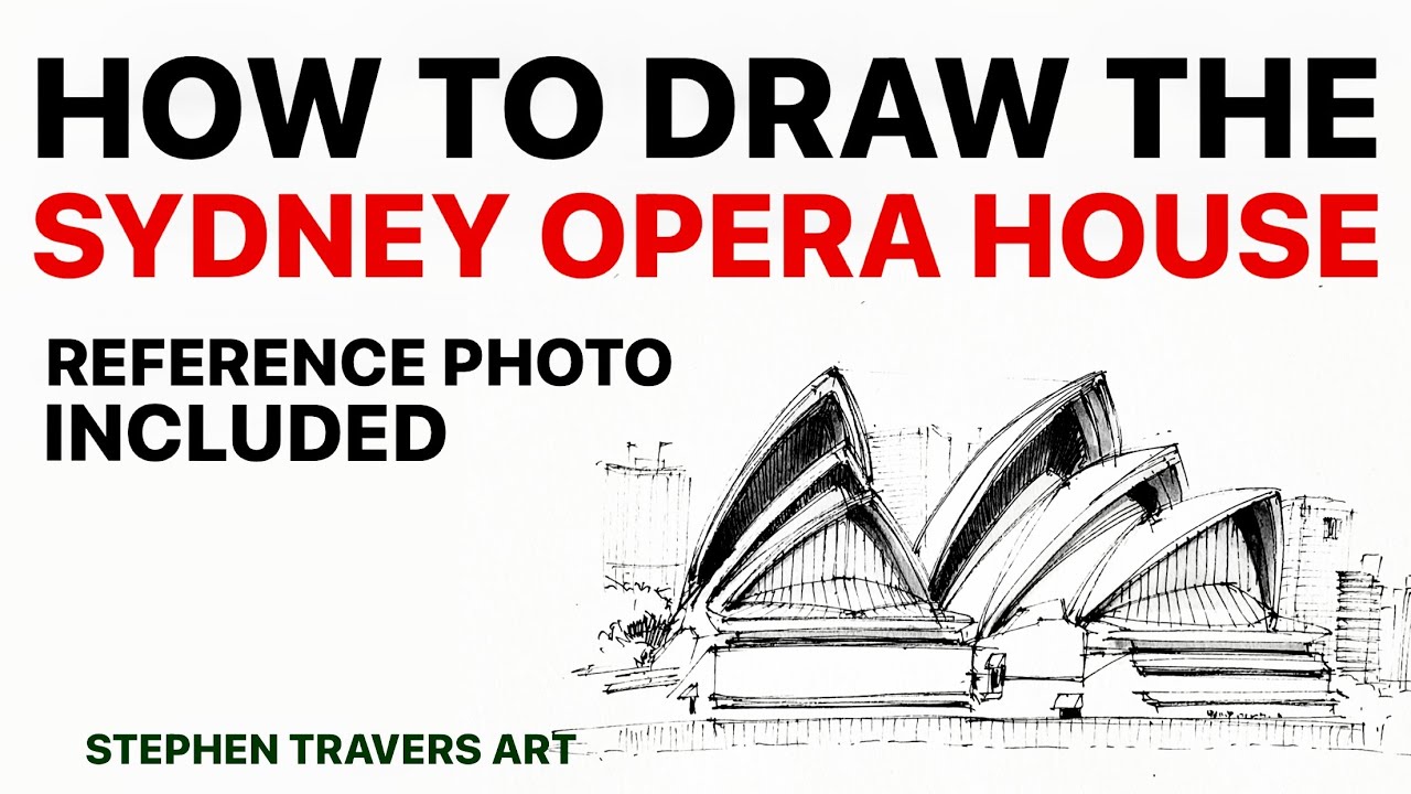 How to Draw the Sydney Opera House - YouTube