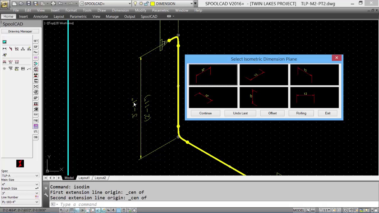 PROCAD SPOOLCAD Tutorial Module 3: Dimensions - YouTube