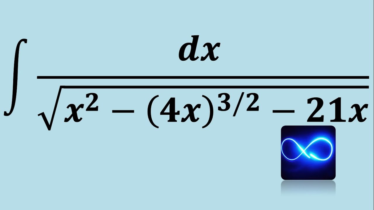 255. Integral completando trinomio cuadrado perfecto, con exponente ...