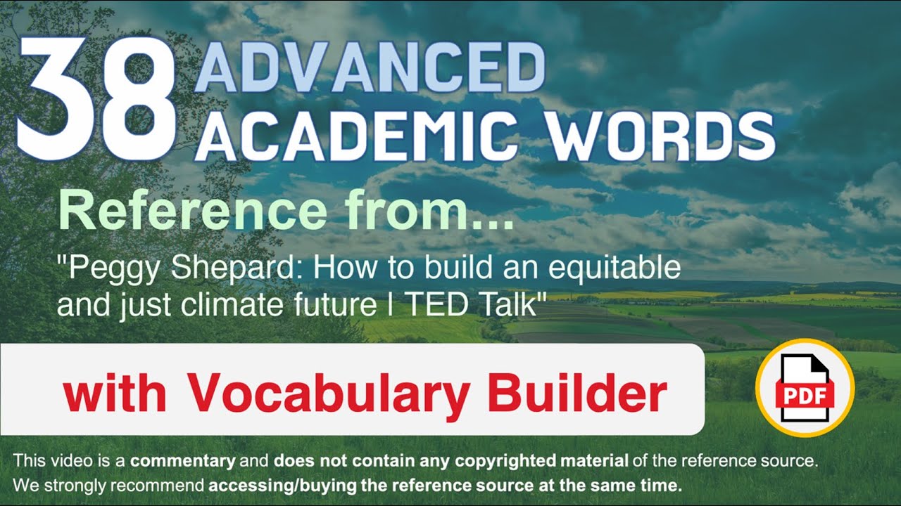 38 Advanced Academic Words Ref from "How to build an equitable and just ...