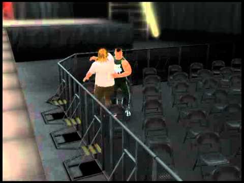 WWE '13 Mankind vs The Rock Empty Arena Match - YouTube