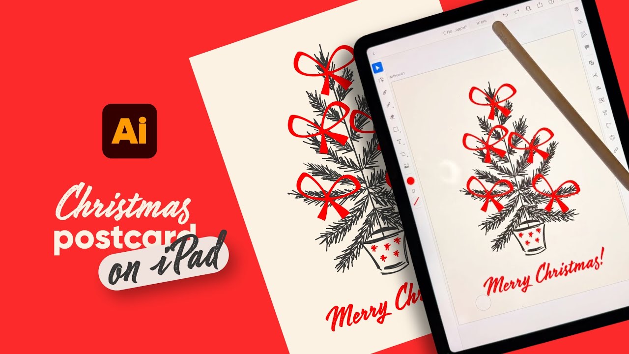 How to Draw a Sketch-Style New Year's Card (Hand Drawn) | Adobe ...