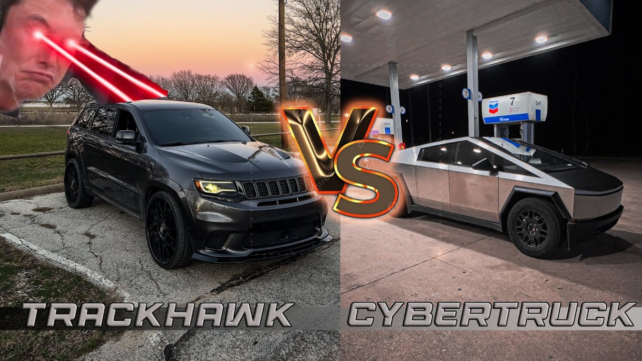 TRACKHAWK VS CYBERTRUCK RACE! - YouTube