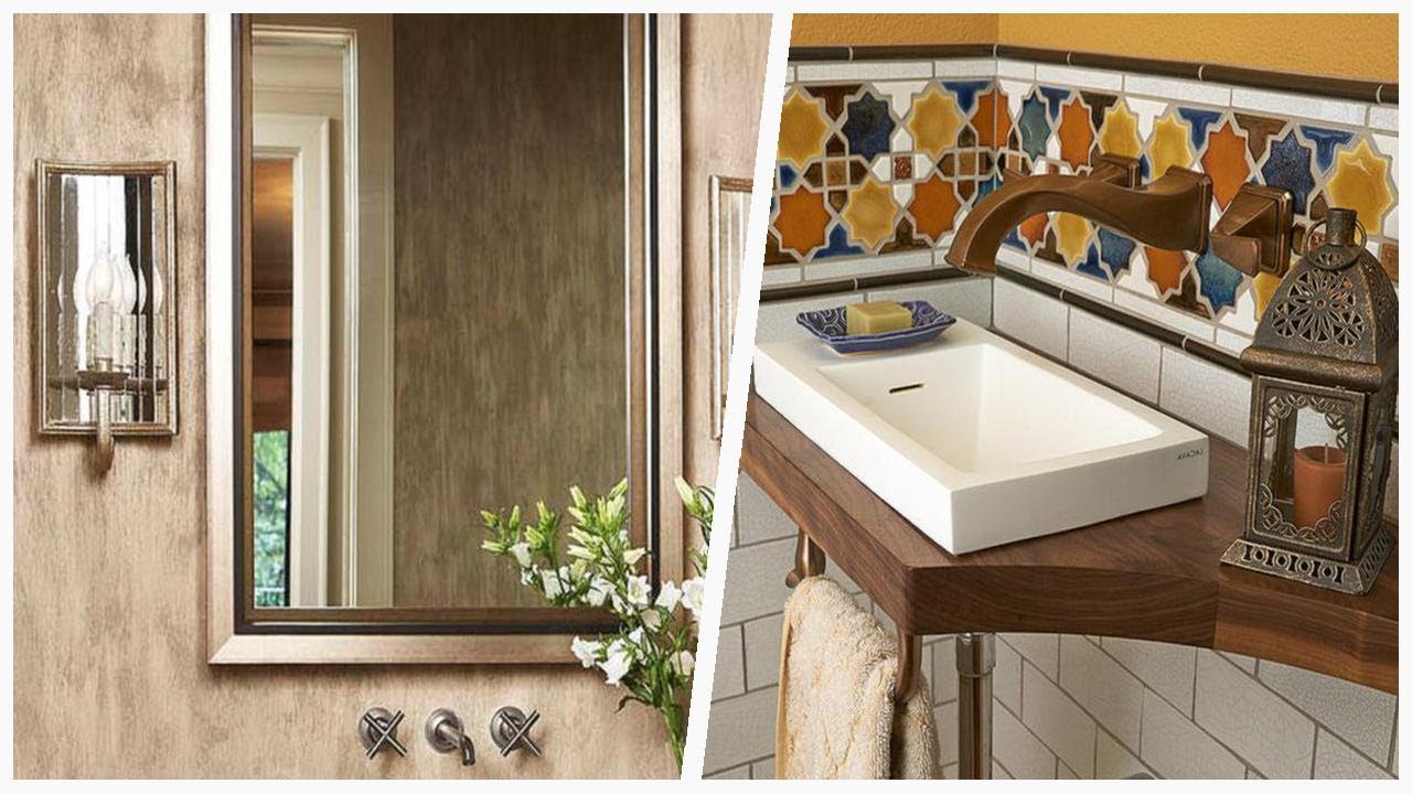 75 Brown Powder Room With Brown Countertops Design Ideas You'll Love 💎 ...