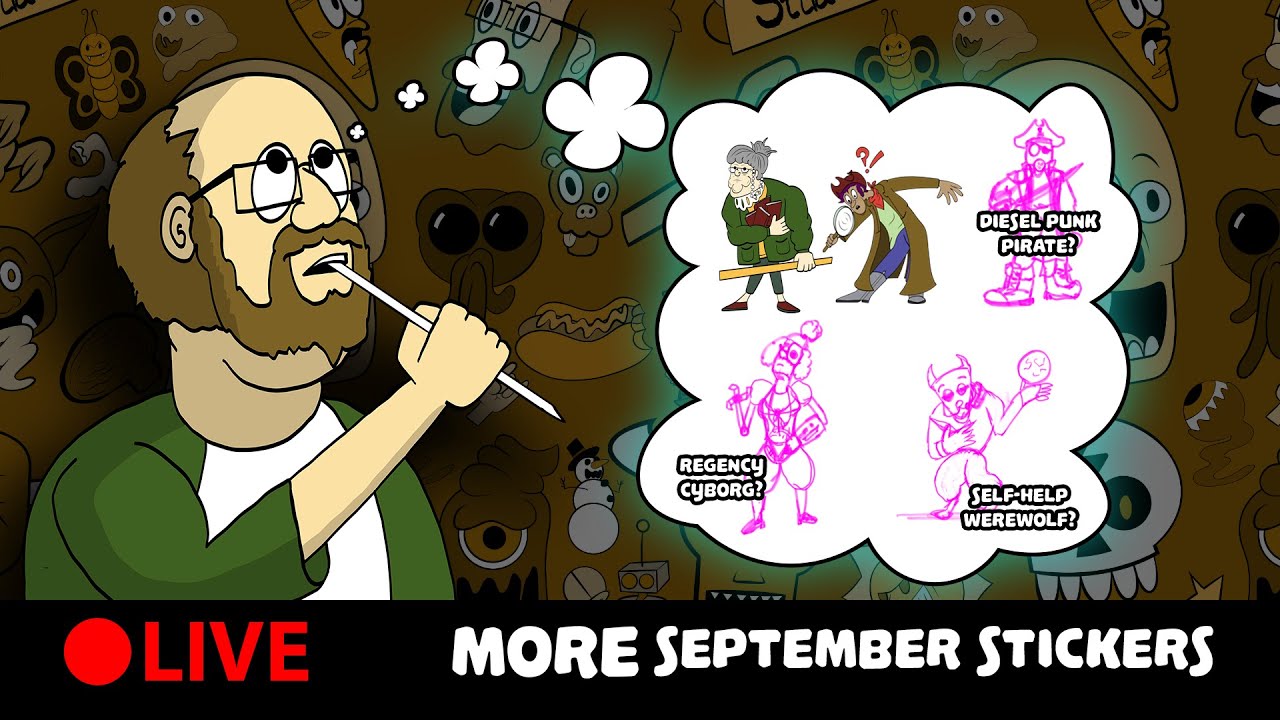 #Drawing Diesel Punk Pirate & Regency Cyborg | Live Art Stream ...