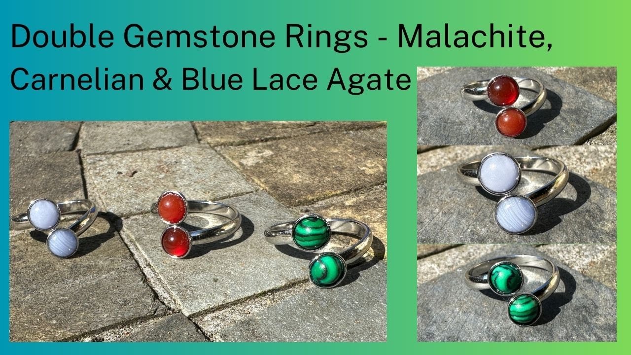 Quick & Easy Double Gemstone Ring. Gemstone Jewellery. Healing. - YouTube