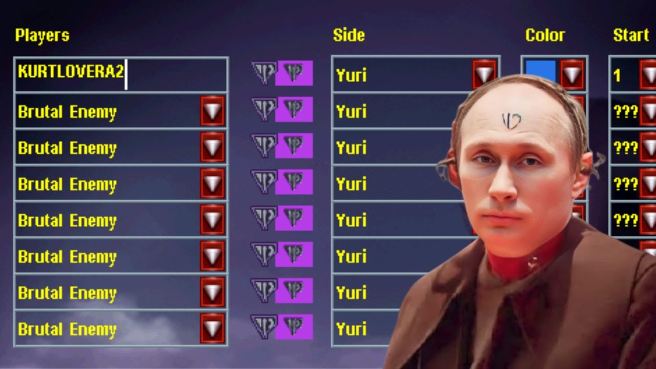 RED ALERT 2 │ YURI VS YURI INSANE MINDCONTROL GAMEPLAY (7 vs 1) - YouTube