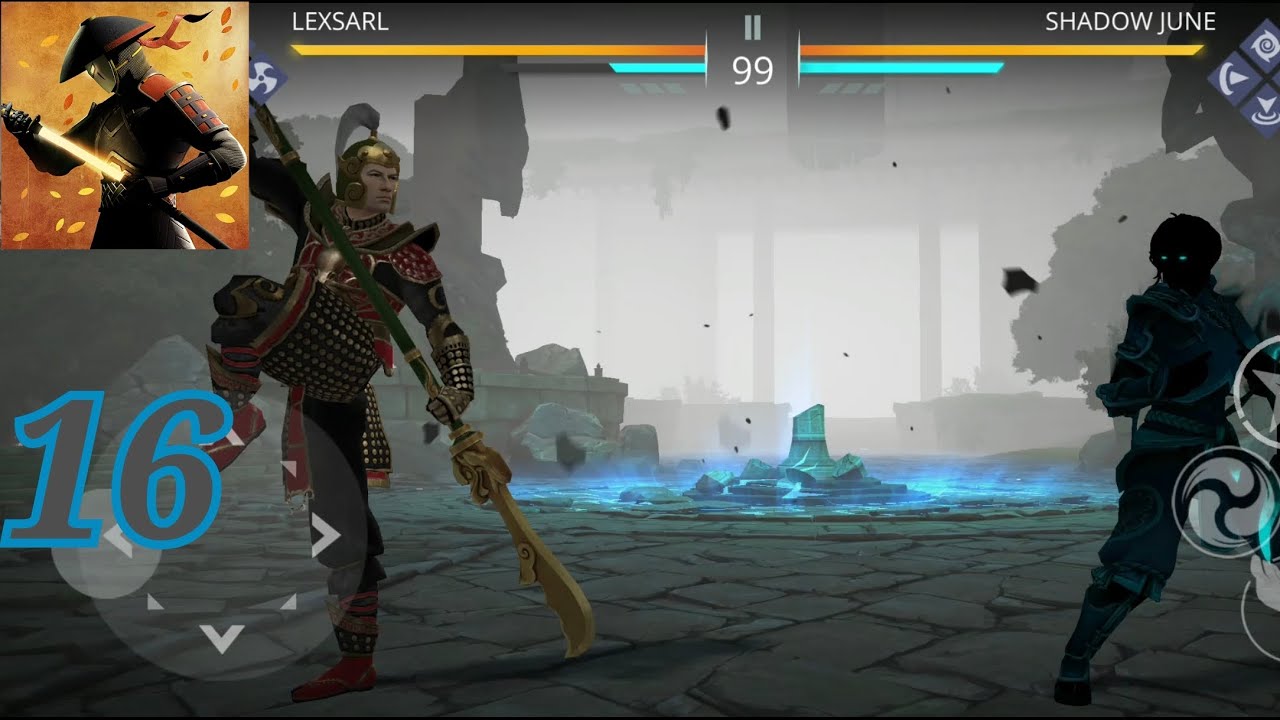 shadow fight 3 gameplay part 16 SHADOW JUNE BOSS FIGHT - YouTube