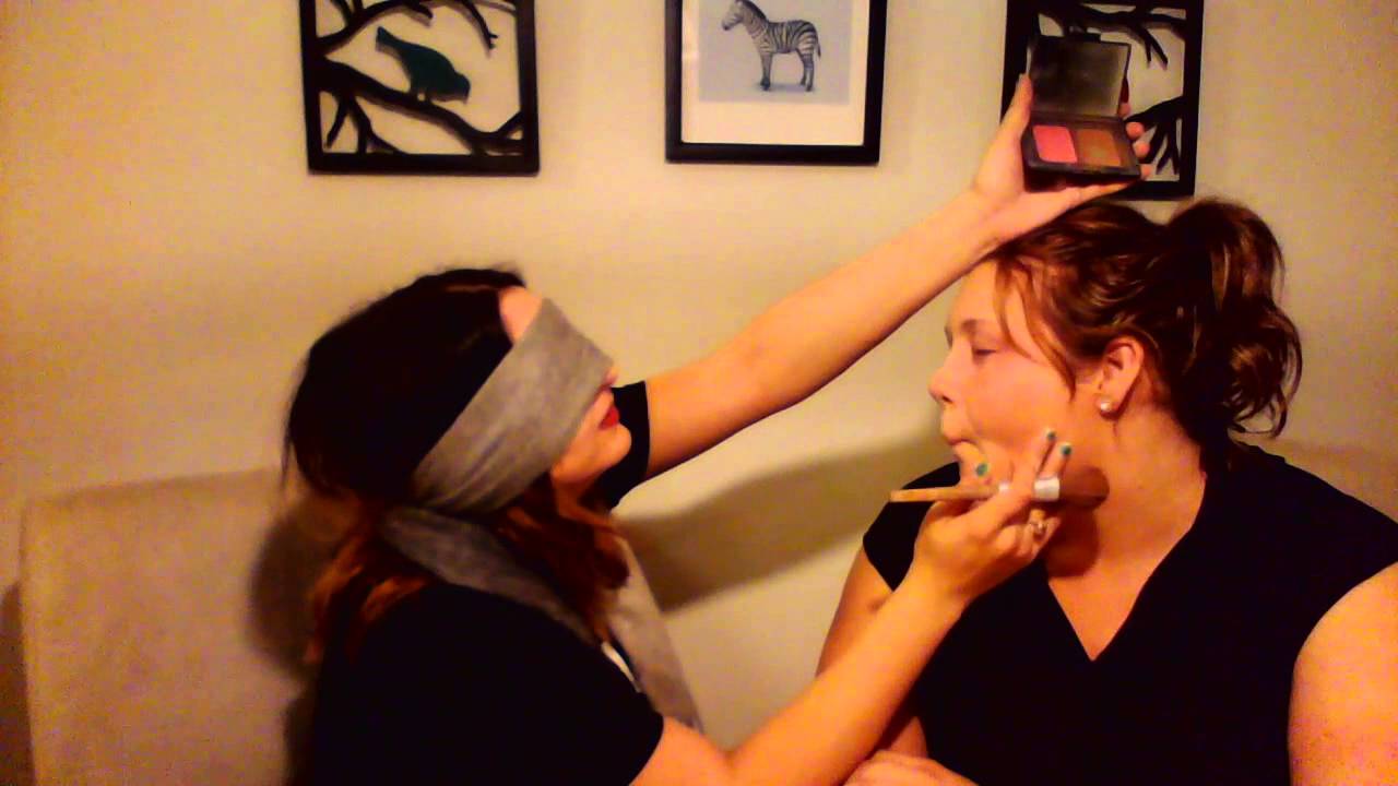 Blindfolded Makeup Challenge Youtube
