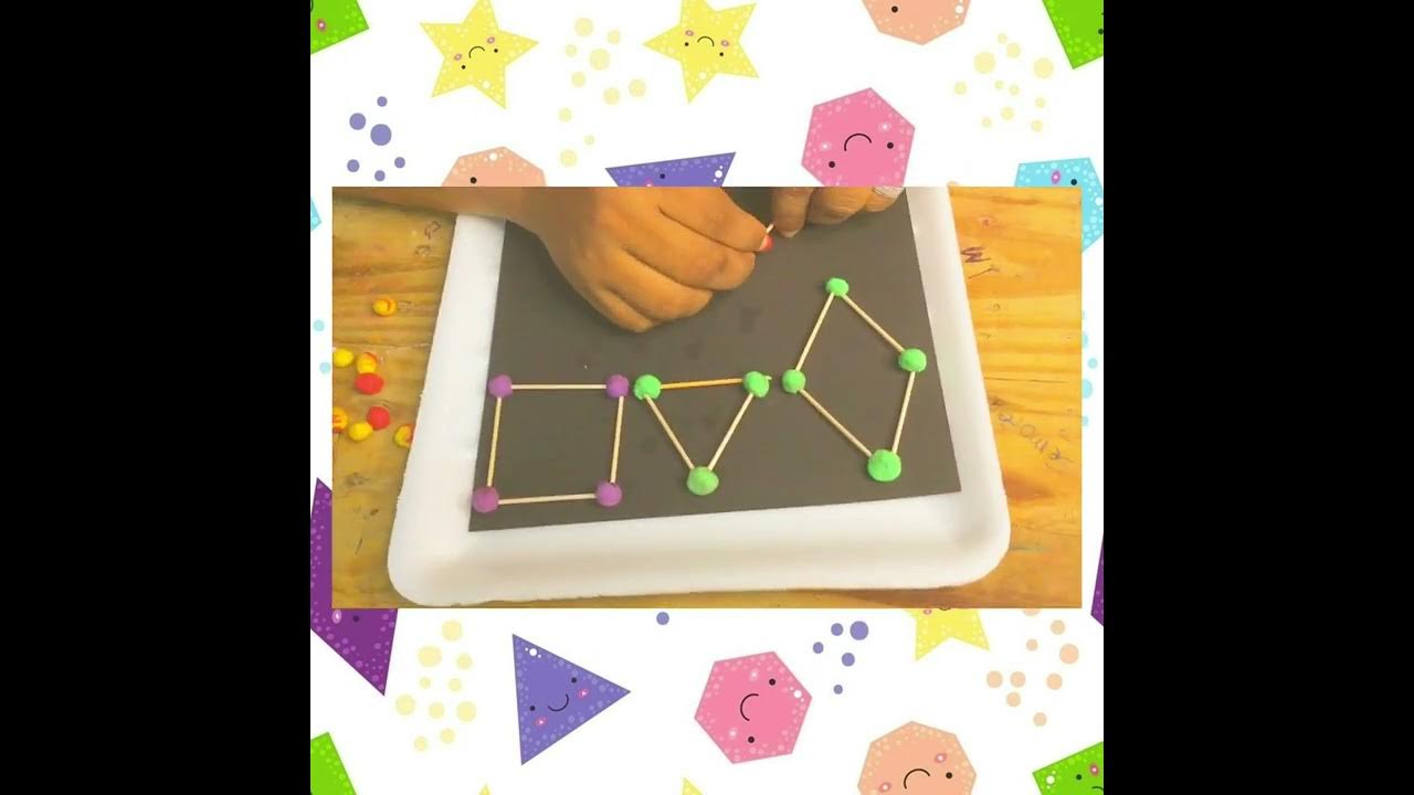 Taller de figuras geométricas para niños con plastilina y palillos de ...