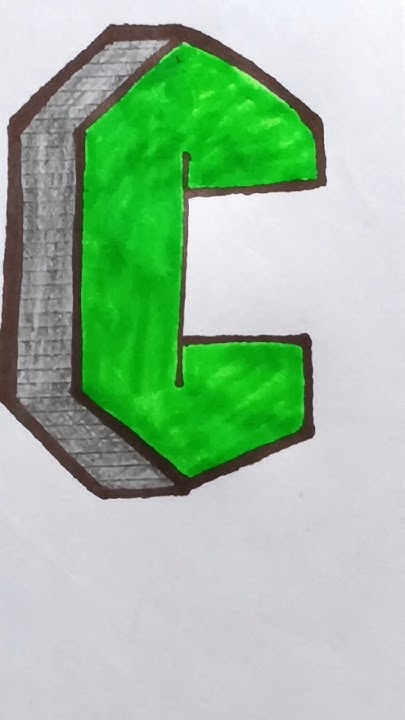 How To Draw 3D Letters "C" #shorts #shortsfeed #shortvideo #viralvideo ...