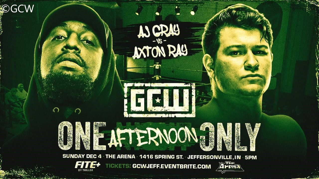 Axton Ray vs AJ Gray / Singles Match / GCW One Afternoon Only 2022 ...