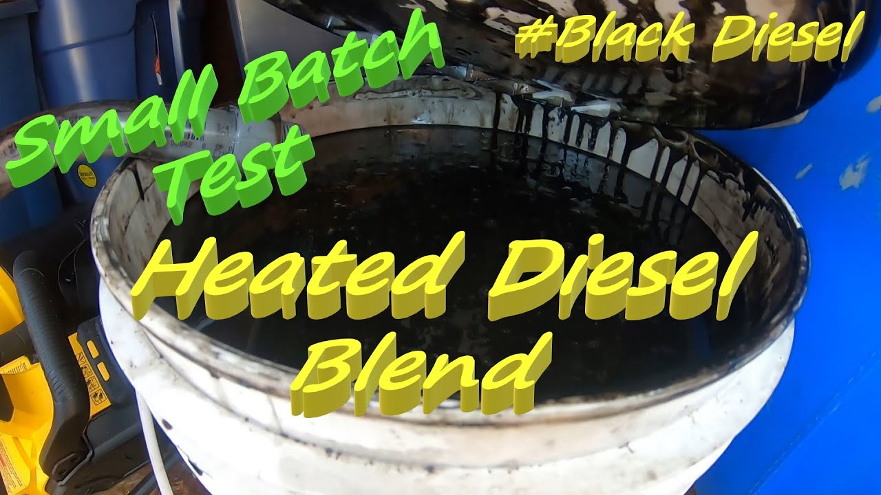 Black Diesel - Small Batch Test - Thinning With Diesel & Centrifuging w ...