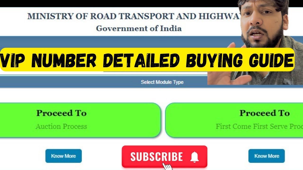 How To Get VIP/Fancy Number For Bike, Car And Scooter | गाड़ी के लिए ...