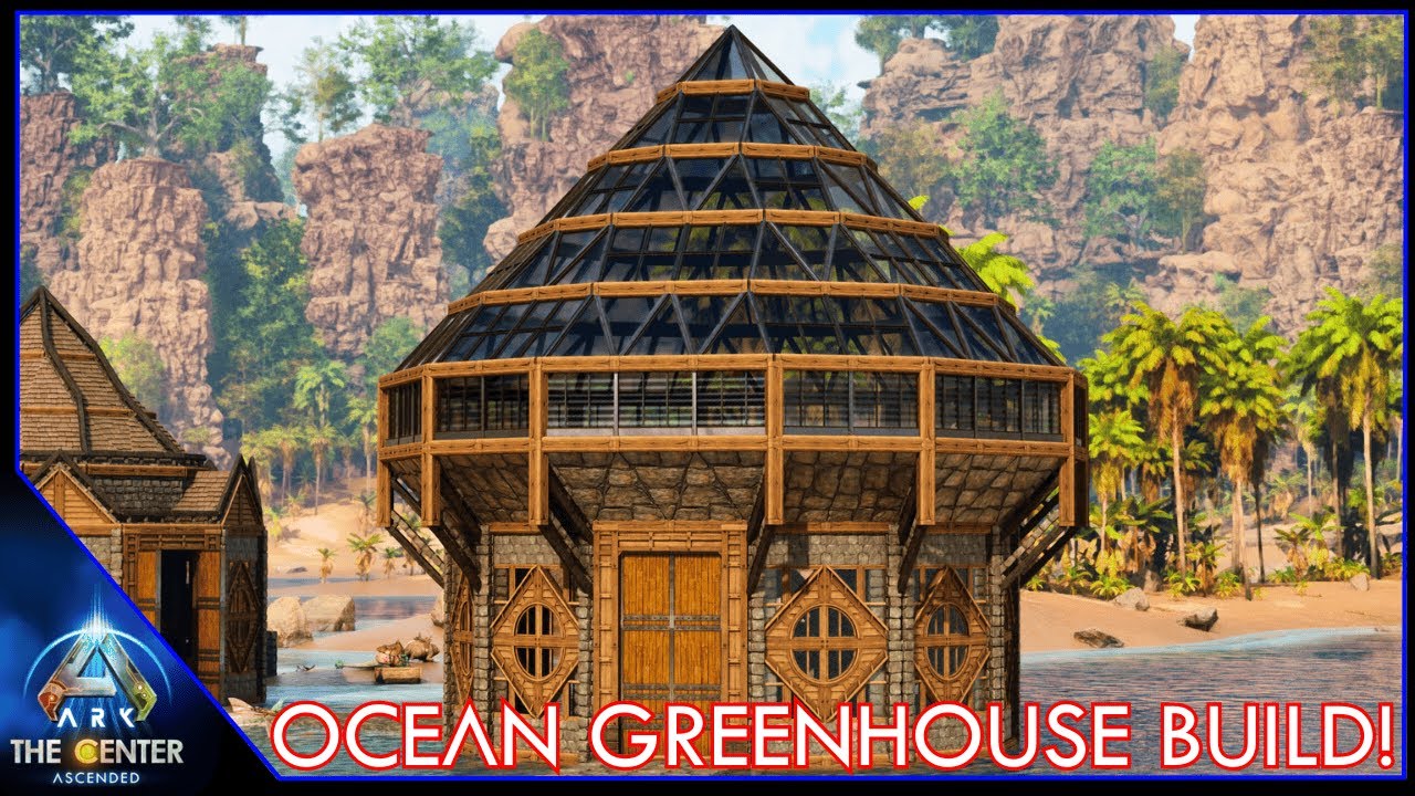 Greenhouse Tower Addition To My Water Base! | Ark The Center EP13 - YouTube