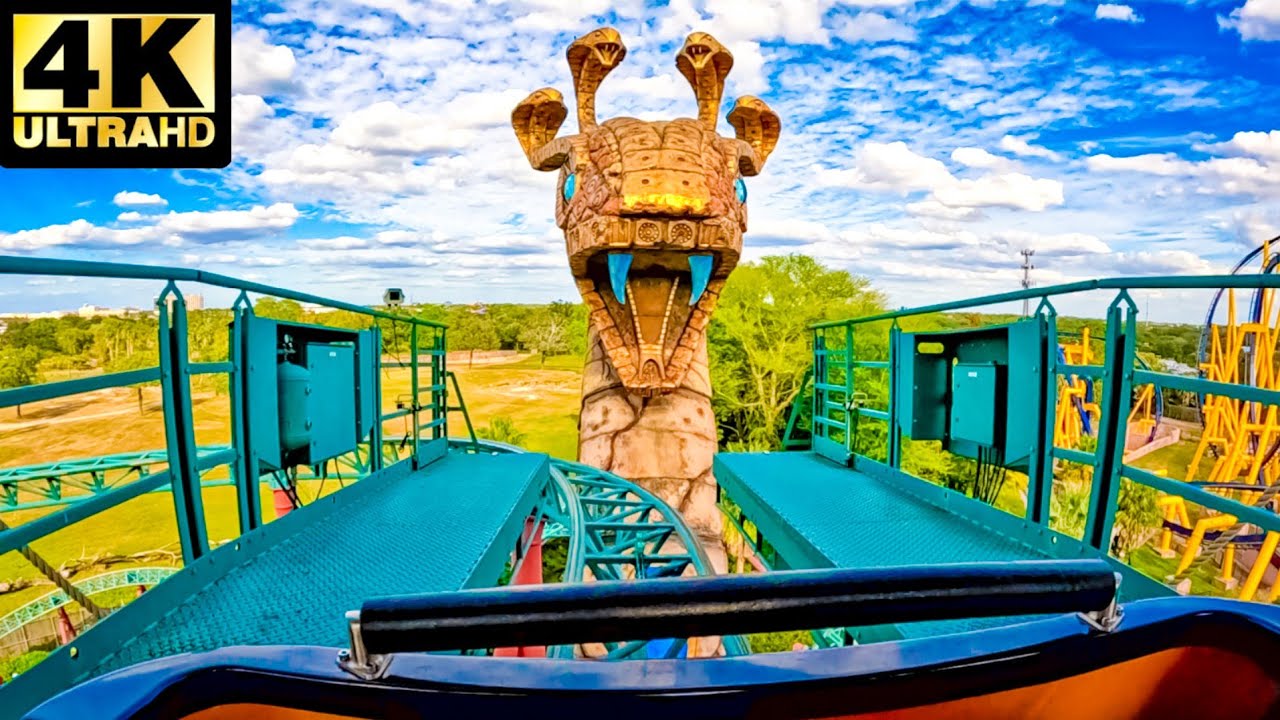INSANE Cobra's Curse Roller Coaster Ride At Busch Gardens Tampa! - POV ...