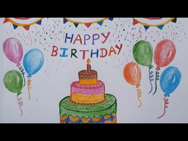 Birthday Balloon Drawing