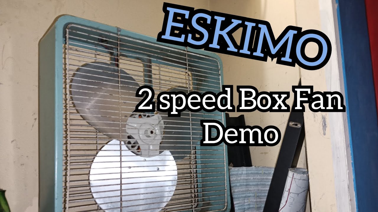 ESKIMO 2 Speed Box Fan demo. - YouTube