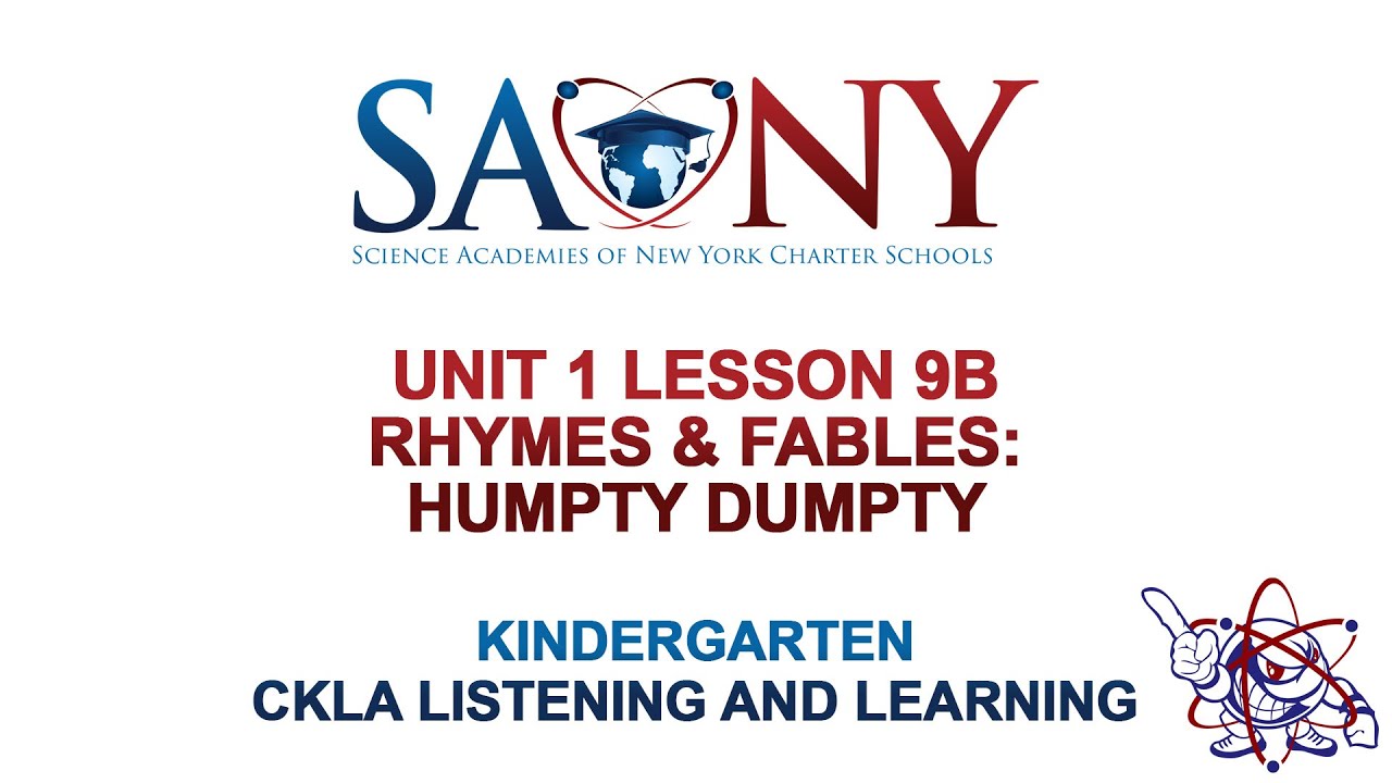 Kindergarten CKLA Listening & Learning - Unit 1 Lesson 9B Nursery ...