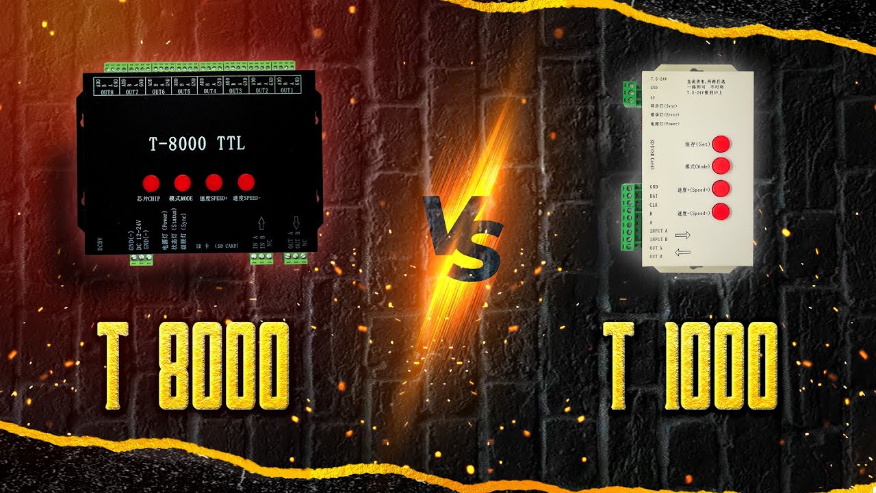 T8000 V/S T1000 CONTROLLER - YouTube