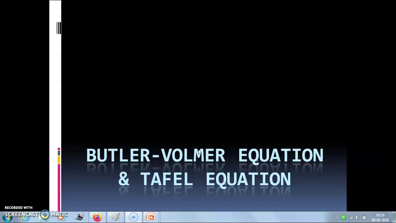 butler volmer equation - YouTube