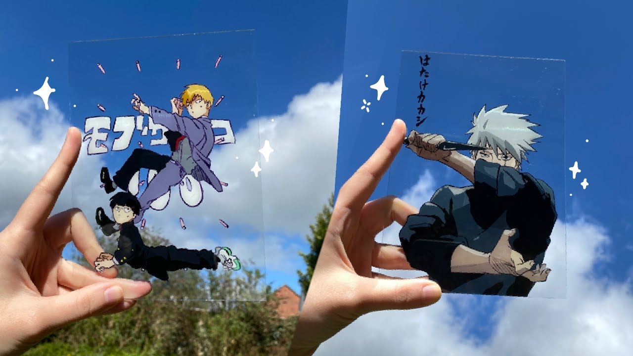 Mob Psycho and Kakashi Sensei Glass Painting - YouTube