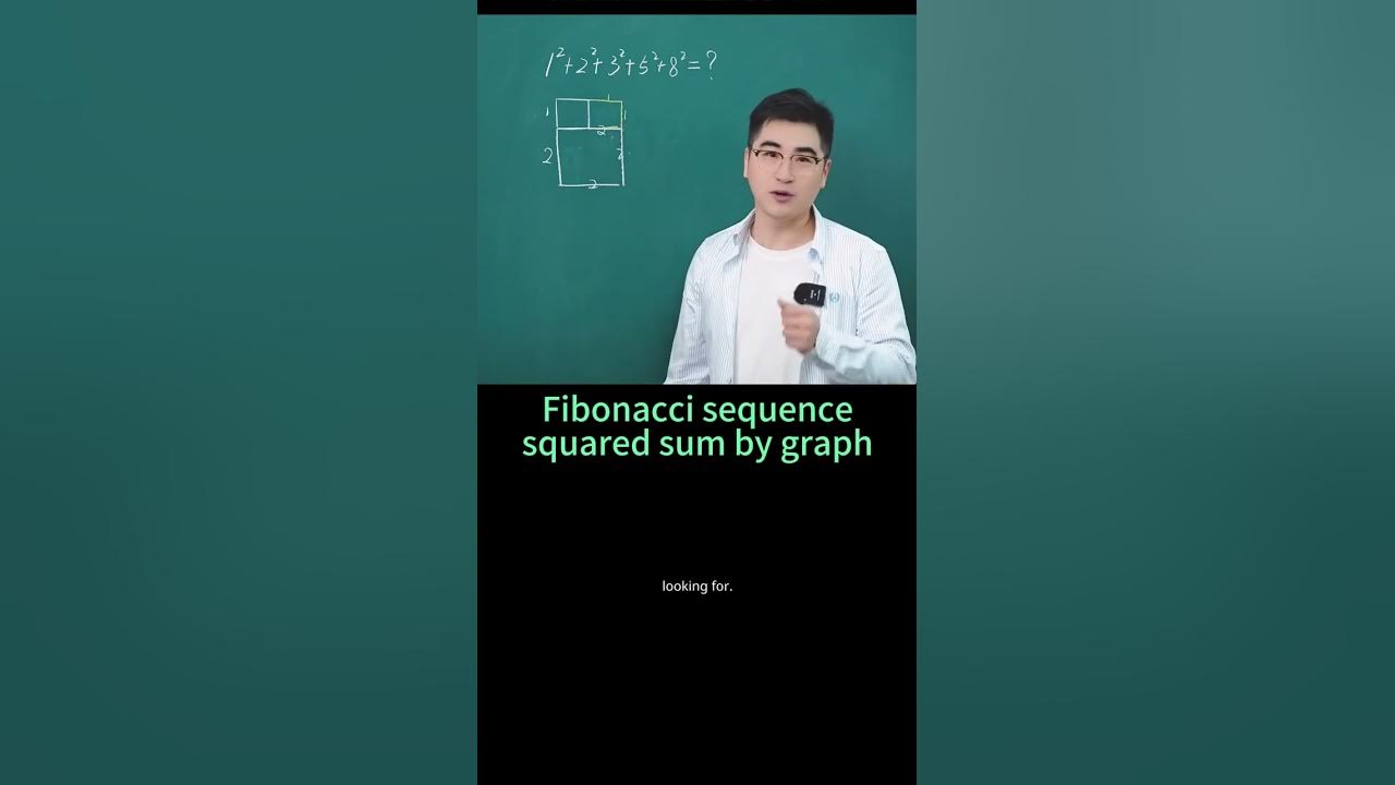 Fibonacci sequence squared sum by graph - YouTube