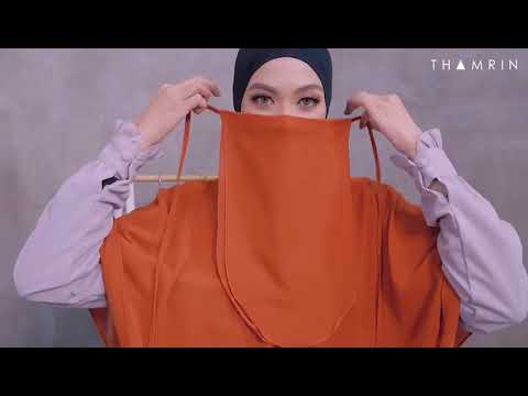 Terbaru dari brand thamrin CAPUCHON cadar (tanpa dalaman ninja ) Cara pemakaian ada di video