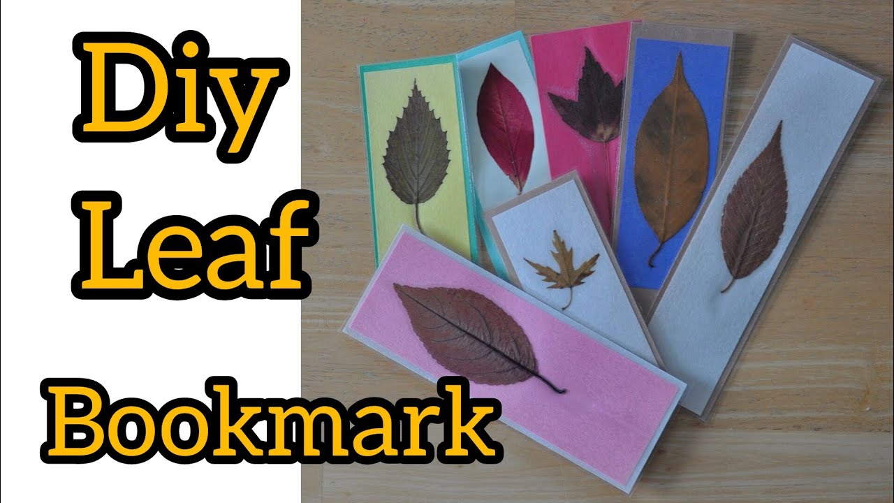 How to make leaf book mark// Diy leaf bookmark Origami Paper Bookmark ...