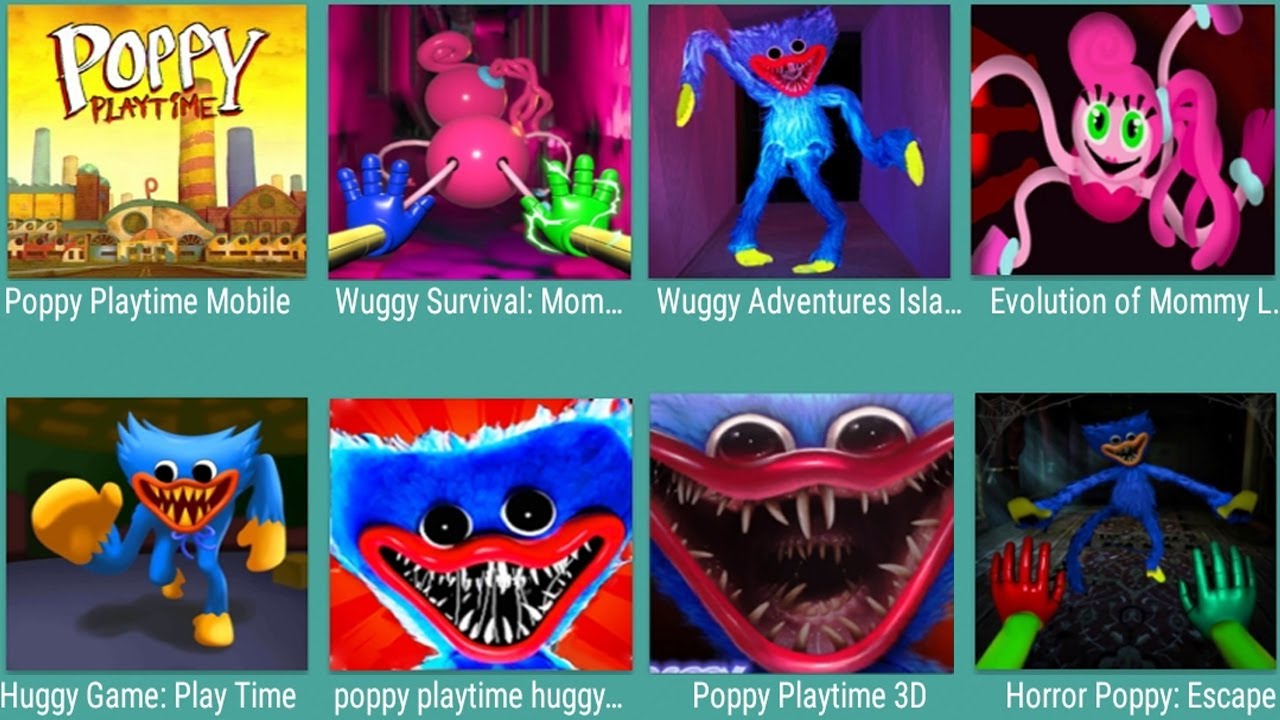 Poppy Playtime Mobile,Wuggy Survival,Ưuggy Adventures,Evolution,Huggy ...