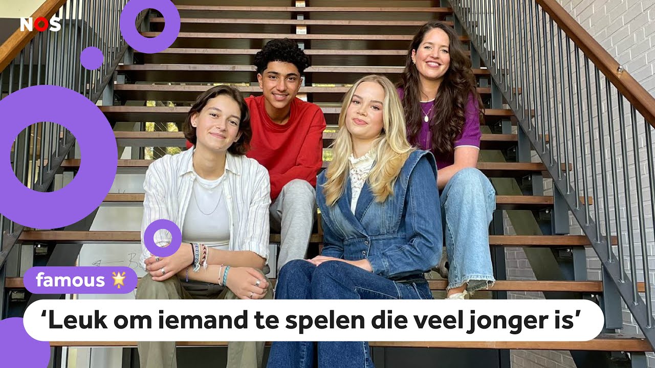 Brugklas-acteurs over zoenen en brugklassers spelen - YouTube